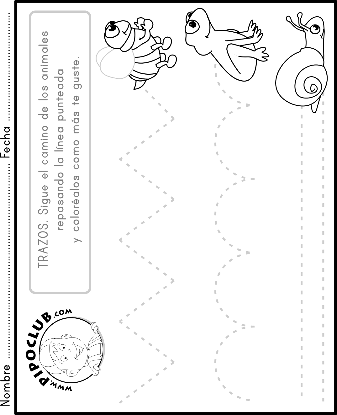 Trazos preescolar - Imagui