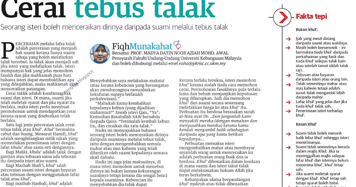 CERAI TEBUS TALAK - SenangEja.com CERAI TEBUS TALAK - SenangEja.com