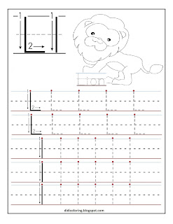 New Coloring Page : Free printable worksheet letter L for your child to ...