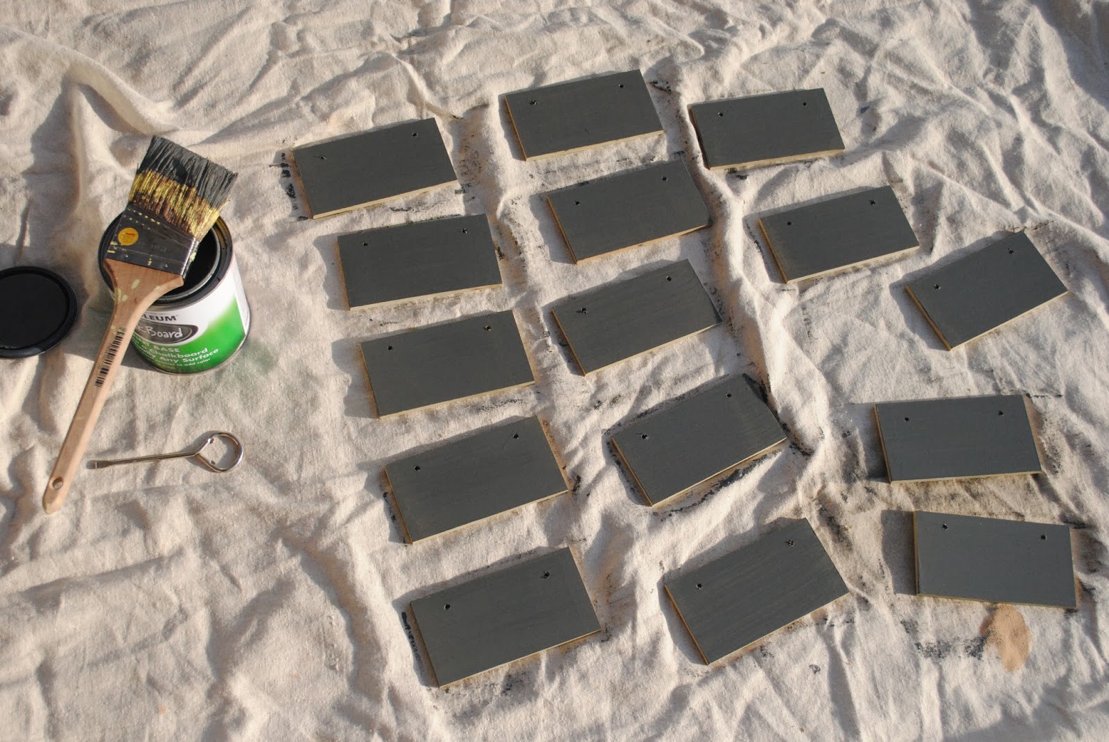 Upside Of Chaos: Wooden Chalkboard Labels