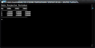 Program Array Dimensi 2 C ++ ~ Fikri Mujahid