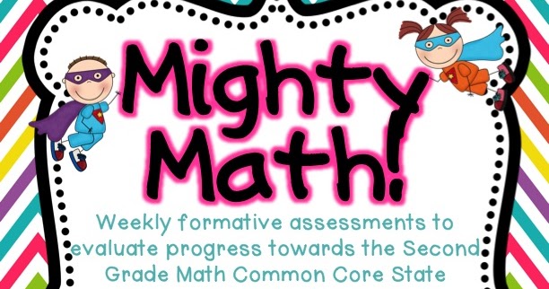 MIGHTY MATH! 2nd Grade CCSS Weekly Math Assessments - Hippo Hooray for ...