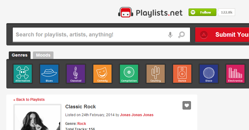 Playlists.net, per condividere e ascoltare playlist di Spotify