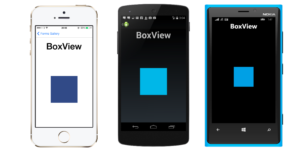 Xamarin Forms. boxView control Xamarin Forms. boxView control