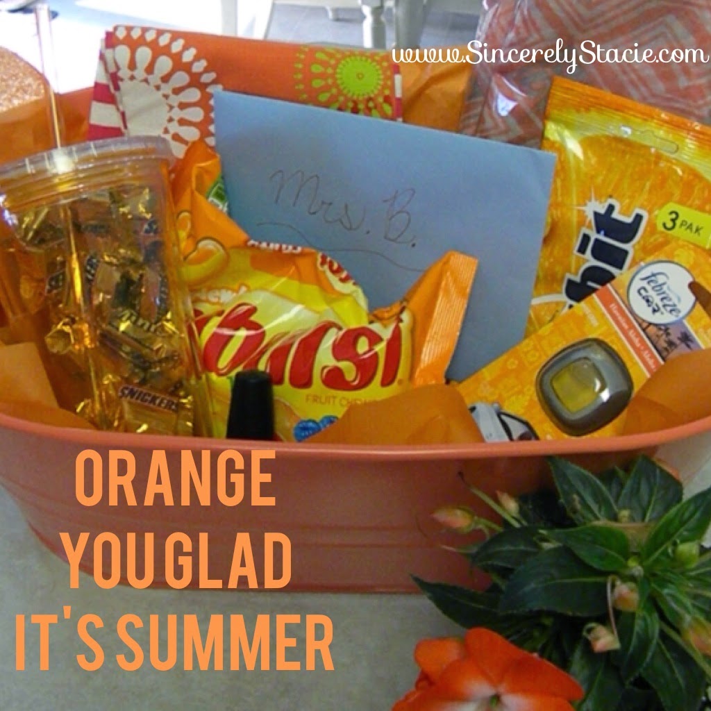 Orange You Glad It's Summer Gift Idea - Sincerely Stacie