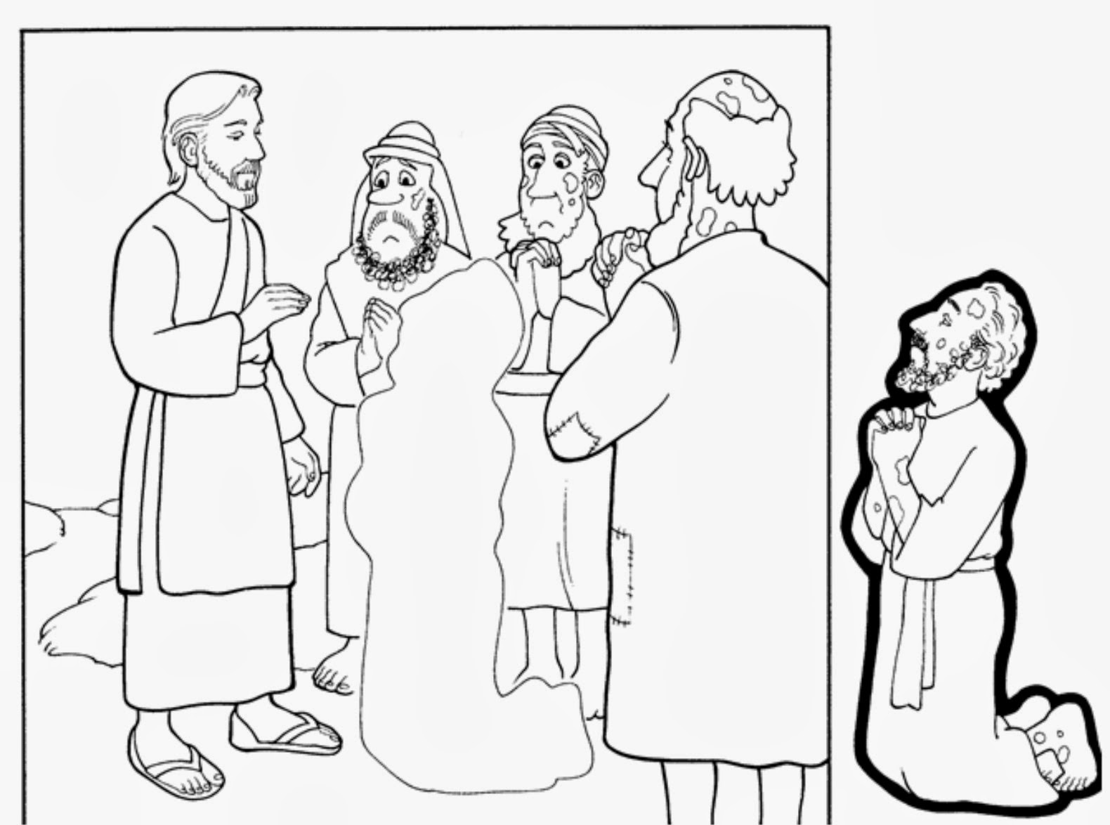 DIEZ LEPROSOS SON SANADOS