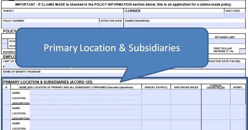 Simply-Easier-ACORD-Forms: Instructions ACORD 131 Primary Locations ... Simply-Easier-ACORD-Forms: Instructions ACORD 131 Primary Locations ...