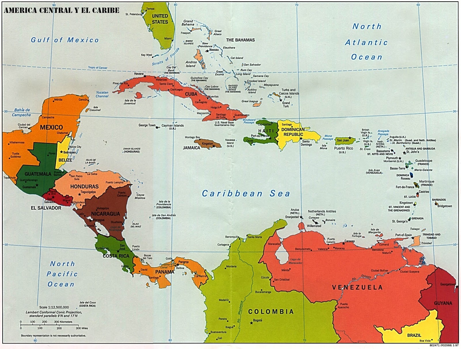 MAPA DE CENTROAMERICA DEL AÑO 1860