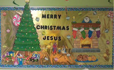 Church House Collection Blog: Christmas Nativity Scene Bulletin Board Idea