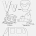 Kids Page: Alphabet Letter V Worksheet | Printable Coloring Worksheets
