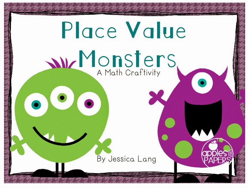 apples and papers: Place Value Monsters