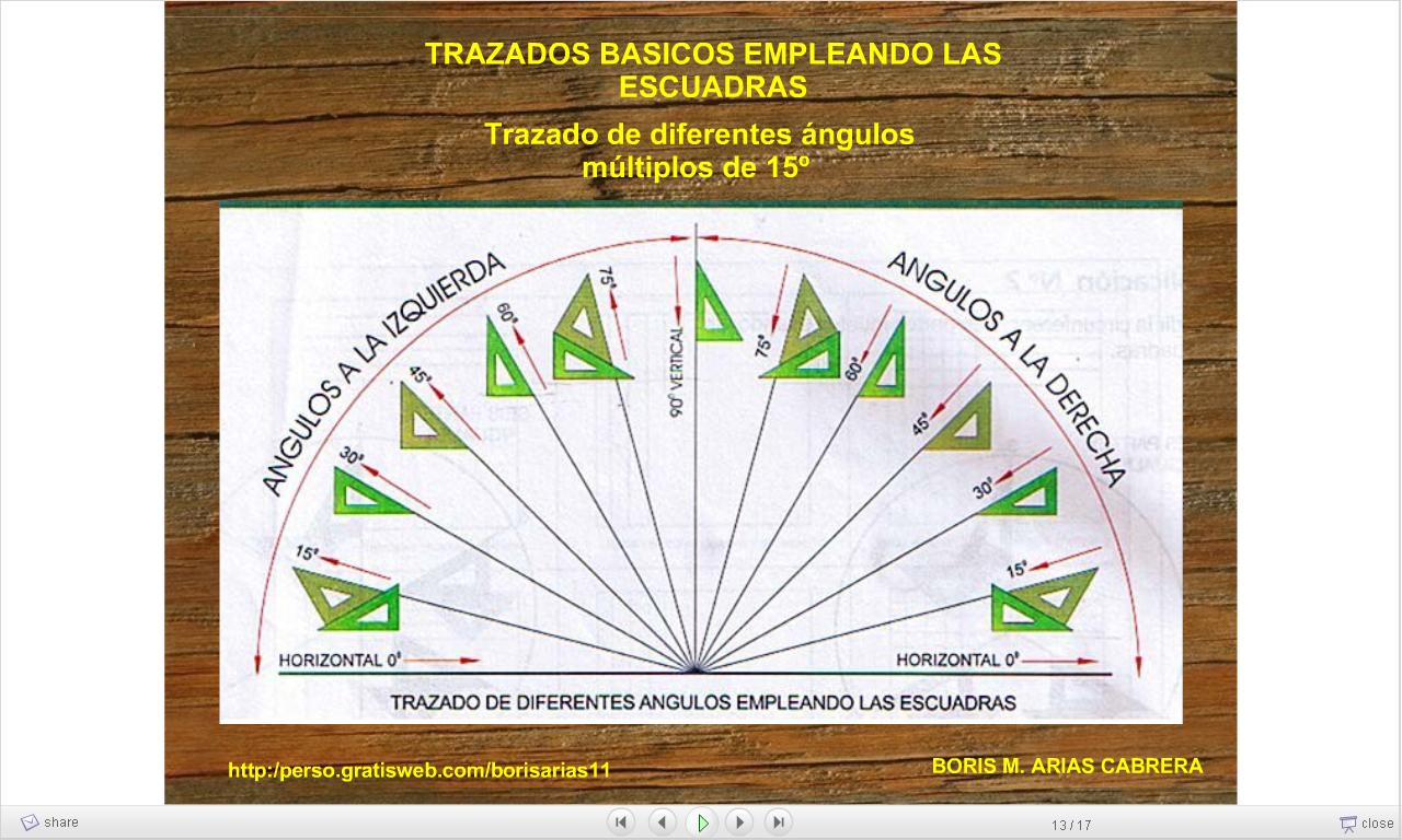 REPRESENTACION Y EXPRESION GRAFICA II: MANEJO DE ESCUADRAS REPRESENTACION Y EXPRESION GRAFICA II: MANEJO DE ESCUADRAS
