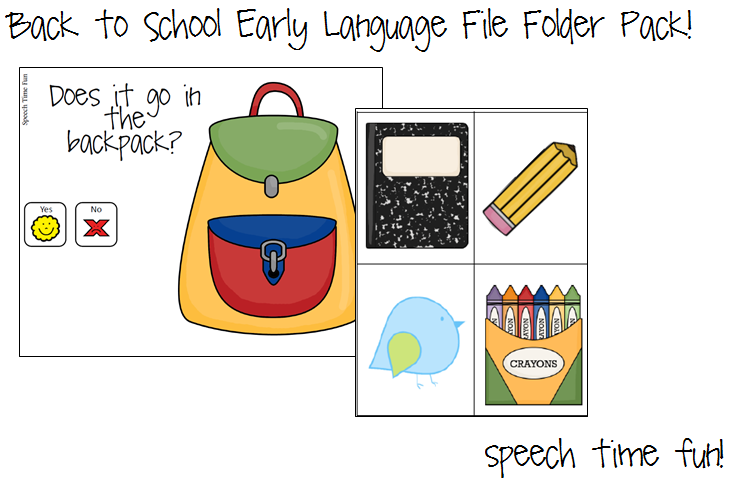 Back To School Early Language File Folder Activities! ((AND GIVEAWAY ...