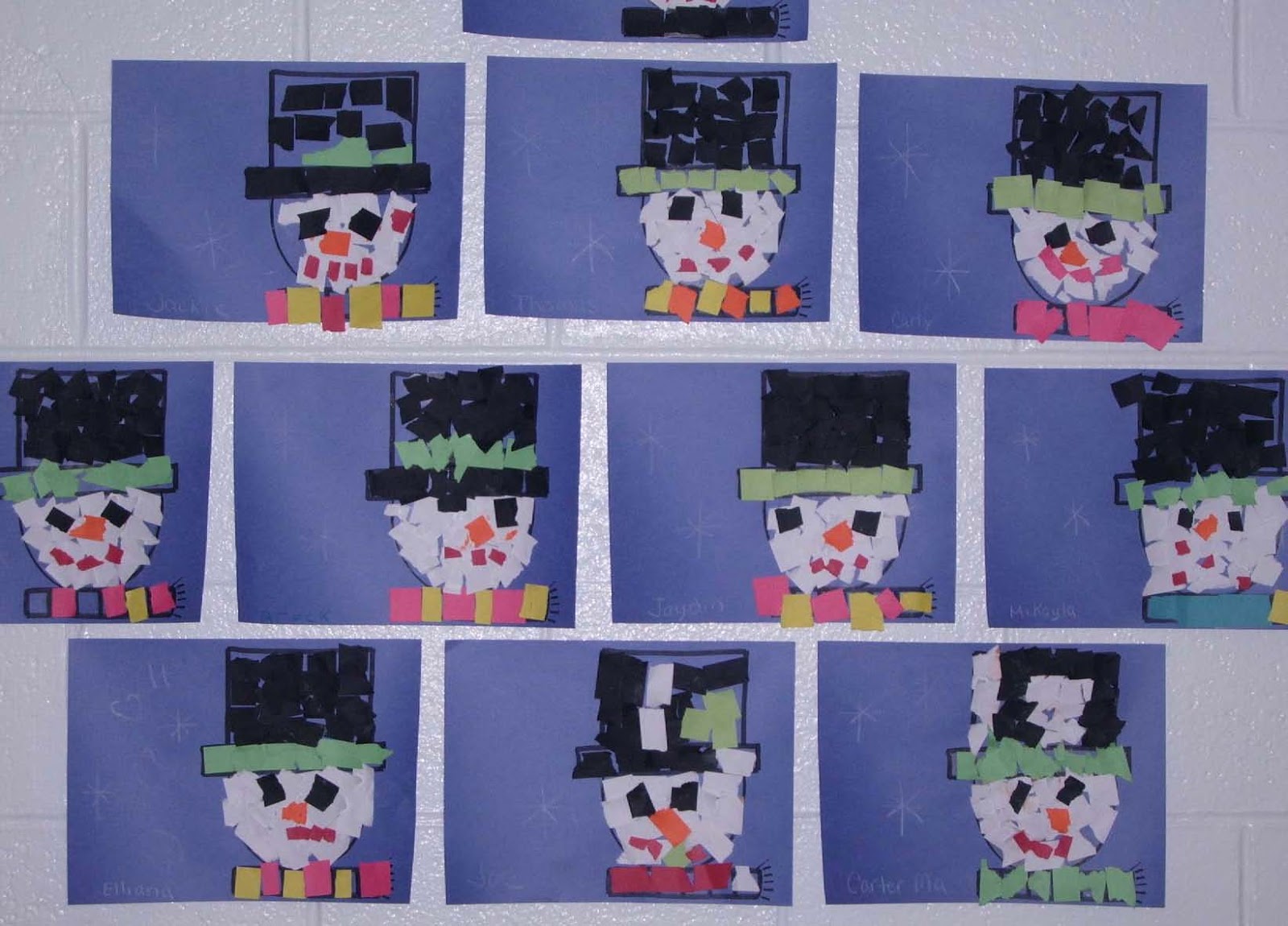 Rip & Tear Snowman Craft - Classroom Freebies