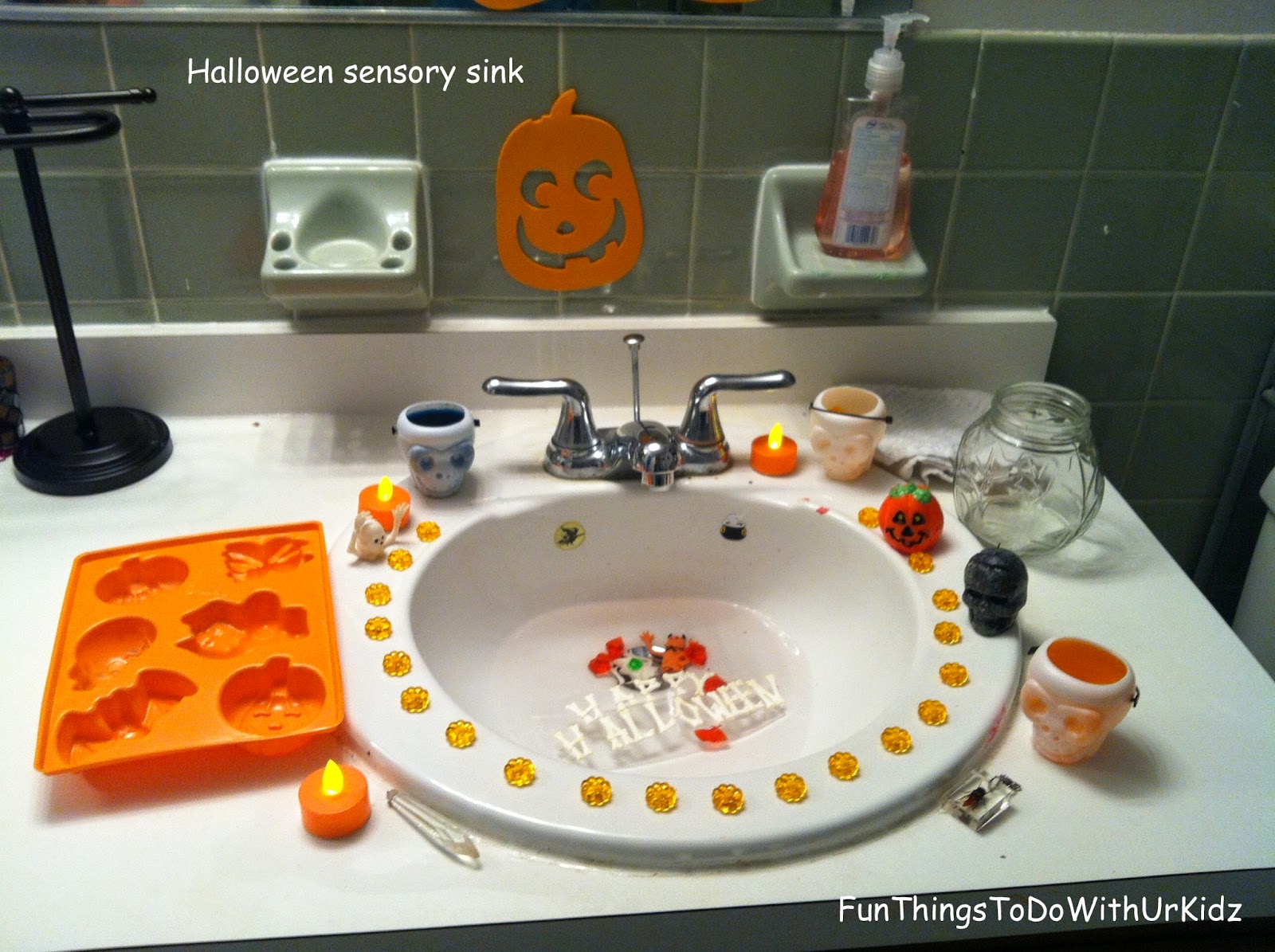 Halloween sensory sink