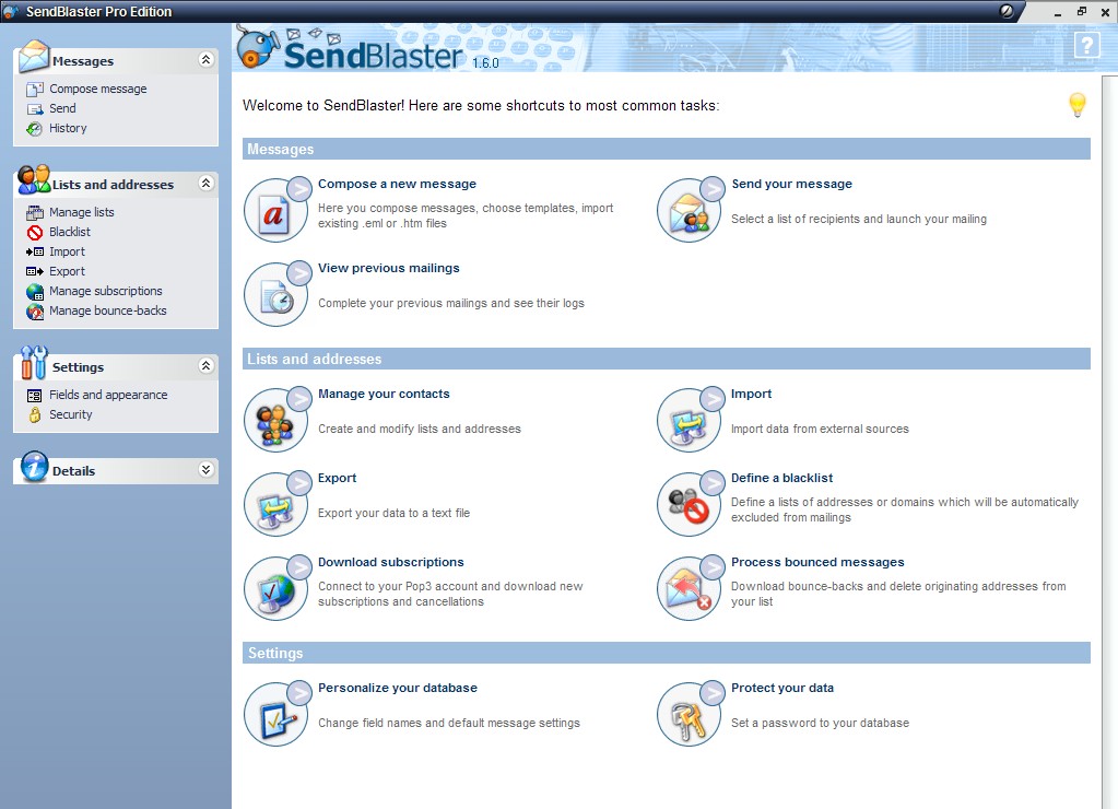 Registration Sendblaster Pro .zip 32bit Windows