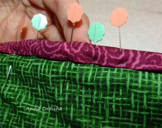 Anna Orduña - Mi Rincón de Patchwork: Tutorial: Bies simple para Quilts rectos