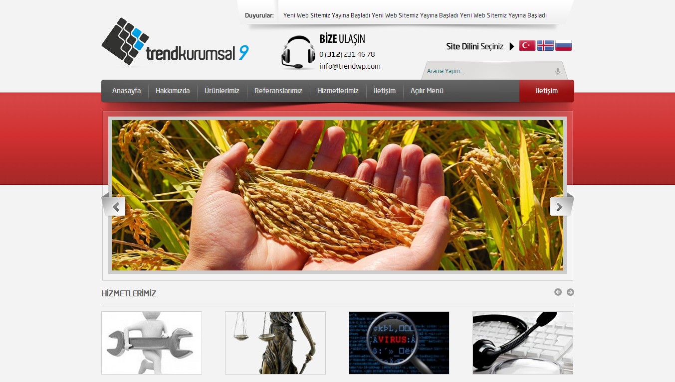 Wordpress Harika Kurumsal Tema - Script Hocasi