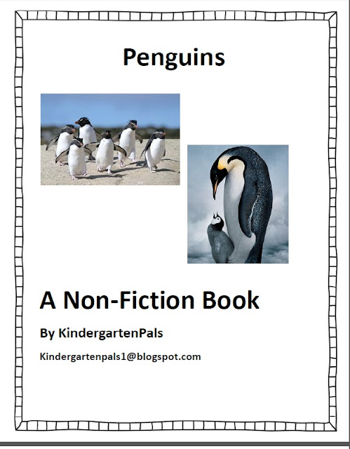 Kindergarten Pals: Penguins Non-Fiction Freebie