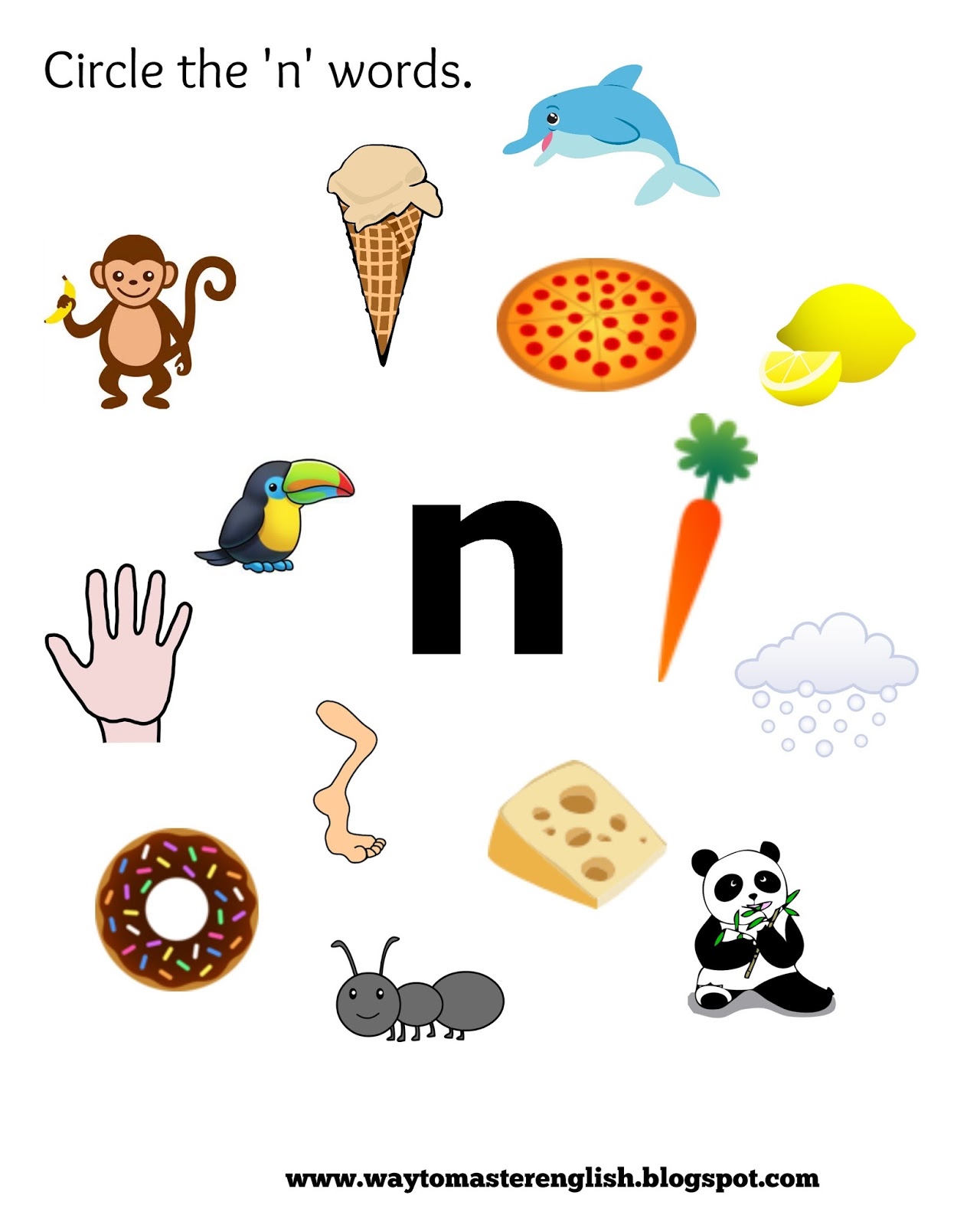 Funglish: Circle the words - worksheets