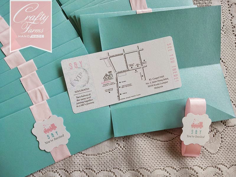 Wedding Card Malaysia Crafty Farms Handmade Pastel Train Ticket wedding-card-malaysia-crafty-farms-handmade-pastel-train-ticket