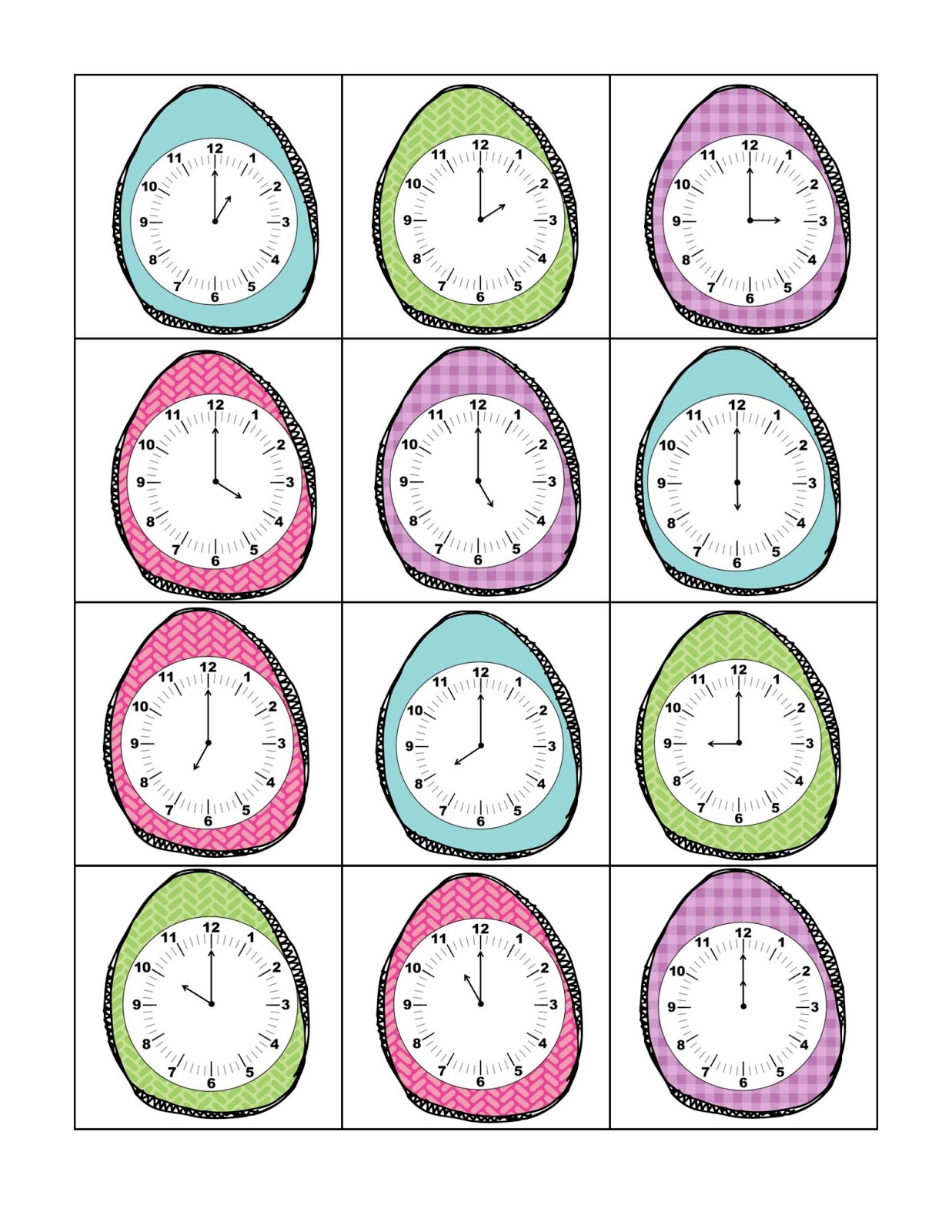 The Lower Elementary Cottage: Easter "Time" Freebie on a Quiet Day!