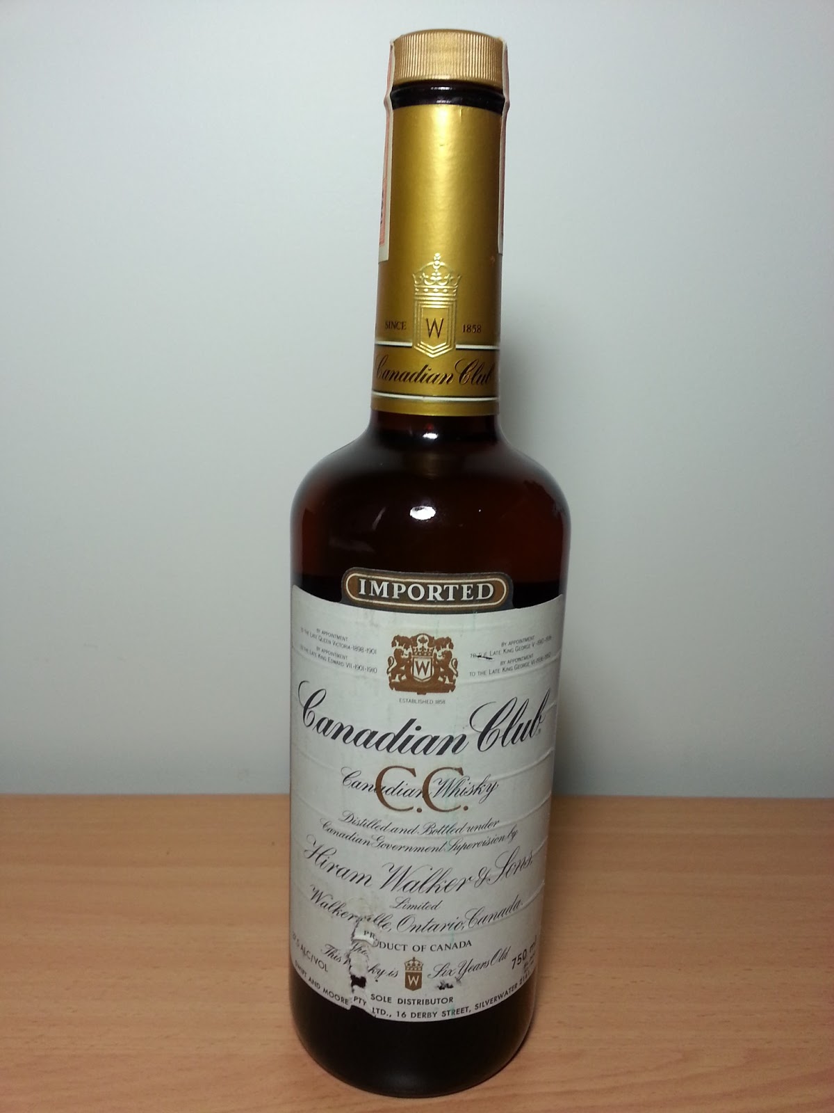 Malt Mileage - Whisky & Spirit Reviews: Canadian Club (bottled 1982) Malt Mileage - Whisky & Spirit Reviews: Canadian Club (bottled 1982)