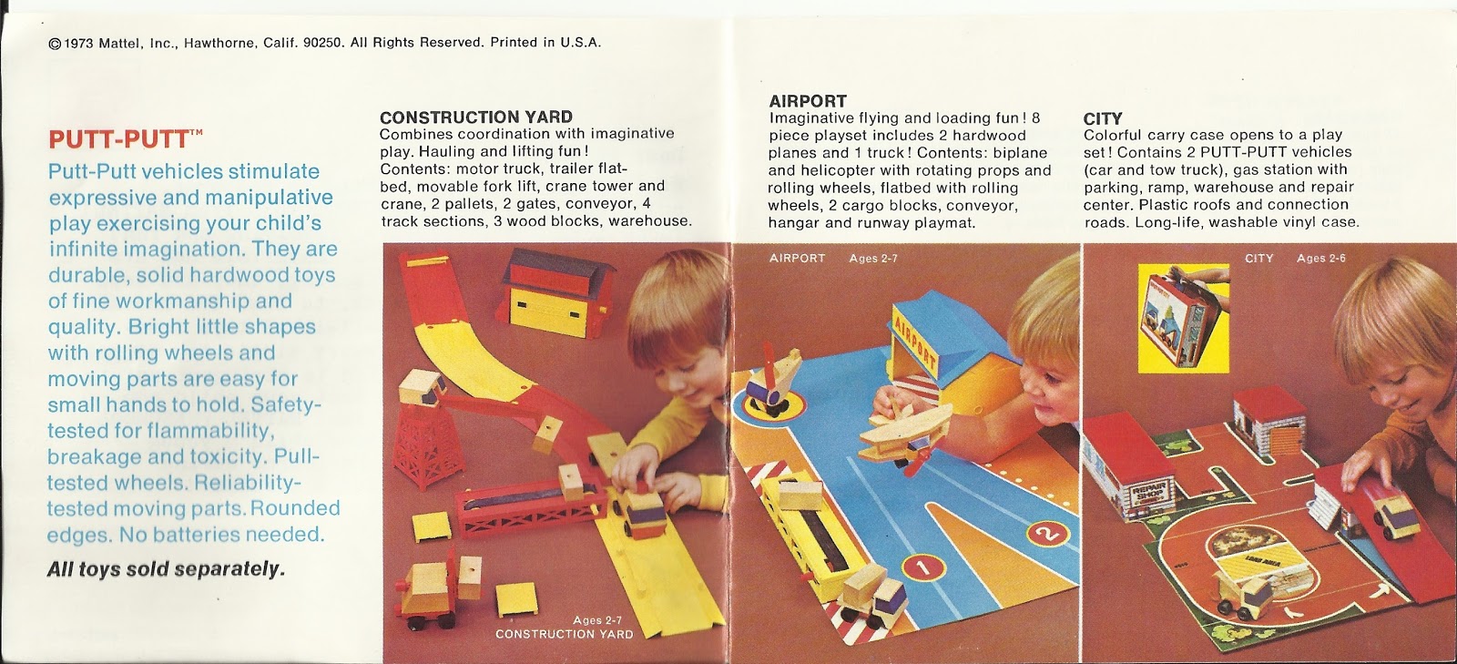 Toy-addict.com: Mattel 1973 Preschool Catalog - Baby Beans, Tuff Stuff