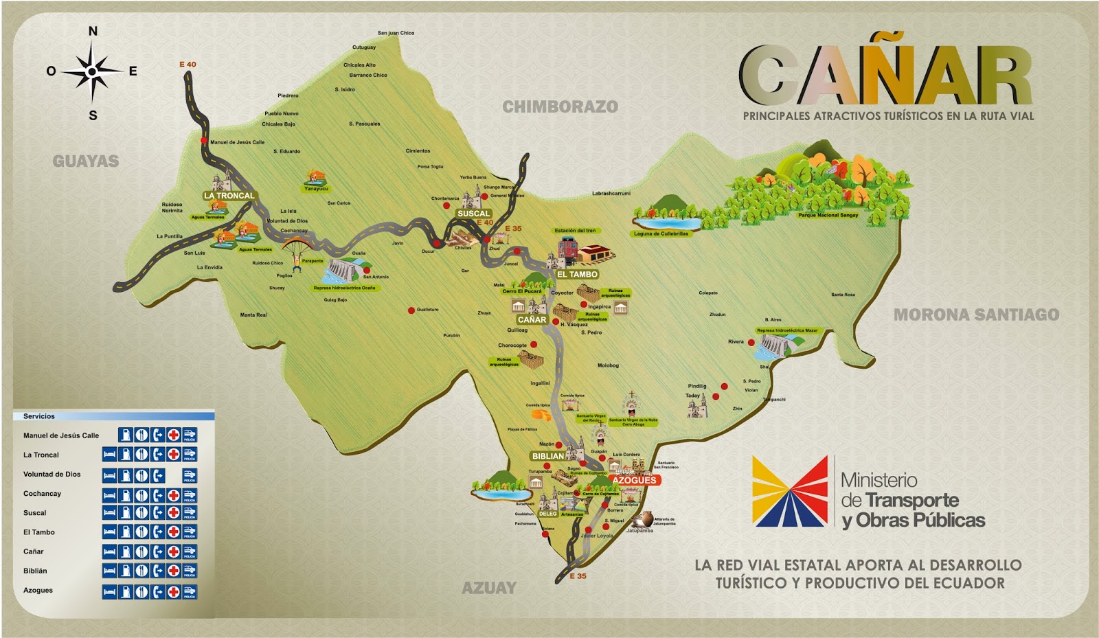 Ecuador te Espera..!: Mapas Turísticos y Viales del Ecuador