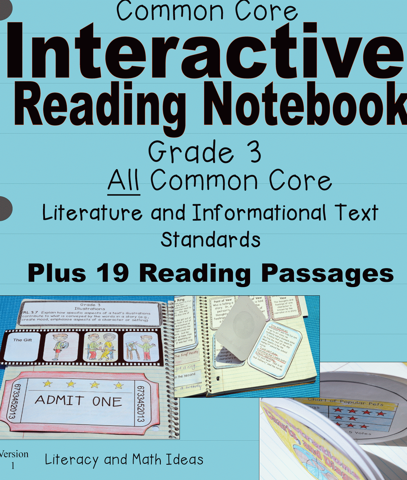 Simply Centers: Grade 3 Common Core Interactive Notebook Literature and ...
