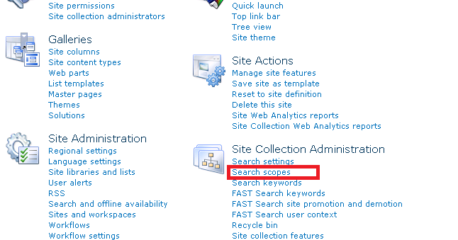 SharePoint PitStop: How to create a custom Search Scope at a Site Collection Level
