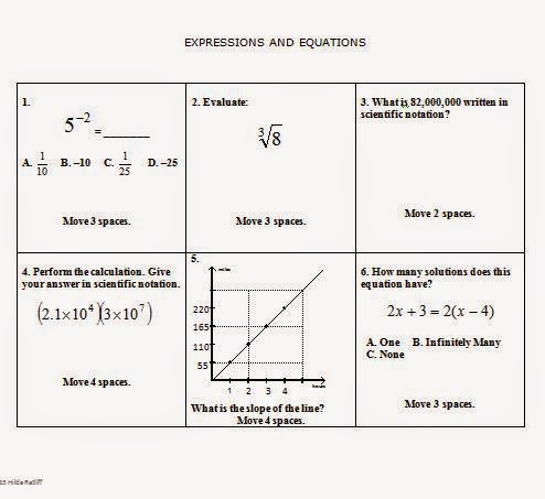 The Best of Teacher Entrepreneurs: Math Game - "Math Board Game 8th ...