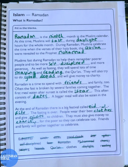 Children's Ramadan Journal And Crafting Activities - Zaufishan