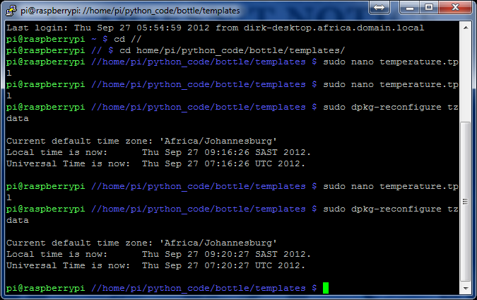 Labvolution | Raspberry Pi: Changing time zones Labvolution | Raspberry Pi: Changing time zones