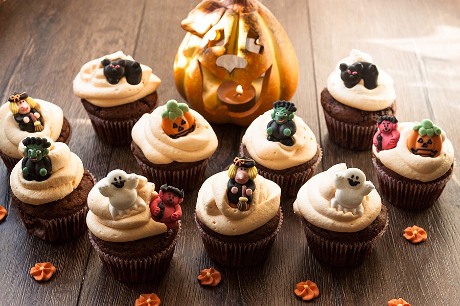 Słodko-słony świat Ilony...: HALLOWEENOWE BABECZKI CZEKOLADOWE