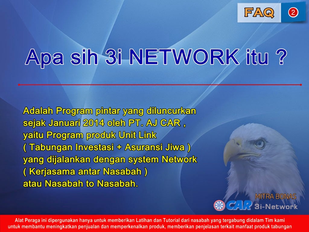 Apa sih 3i Network itu ? - CAR 3i Networks Mitra Bonas