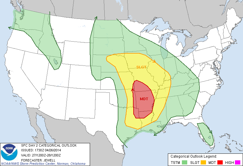 The Weather Centre: Significant Tornado Outbreak Expected Sunday, Monday The Weather Centre: Significant Tornado Outbreak Expected Sunday, Monday