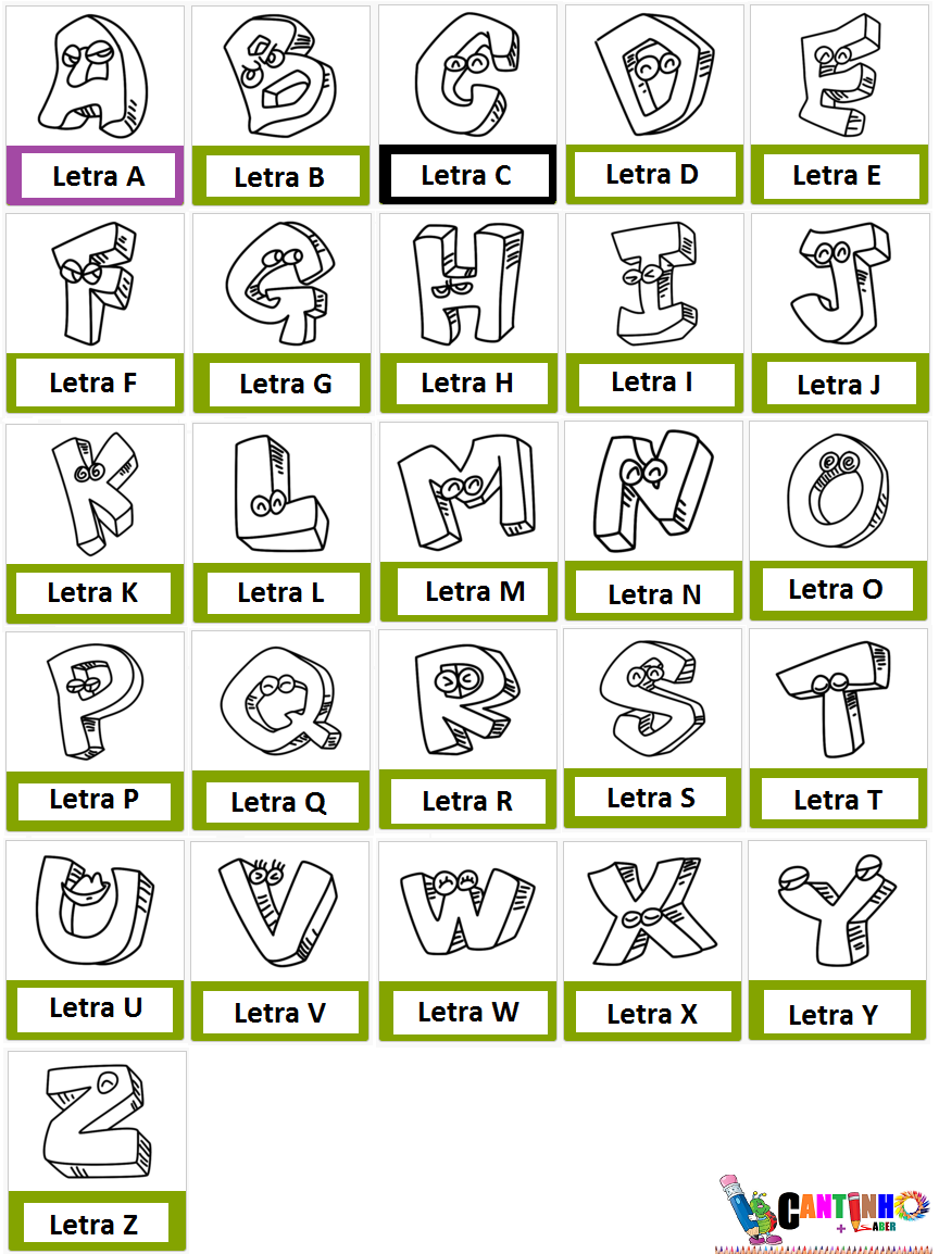 Letras Maiusculas Do Alfabeto - FDPLEARN