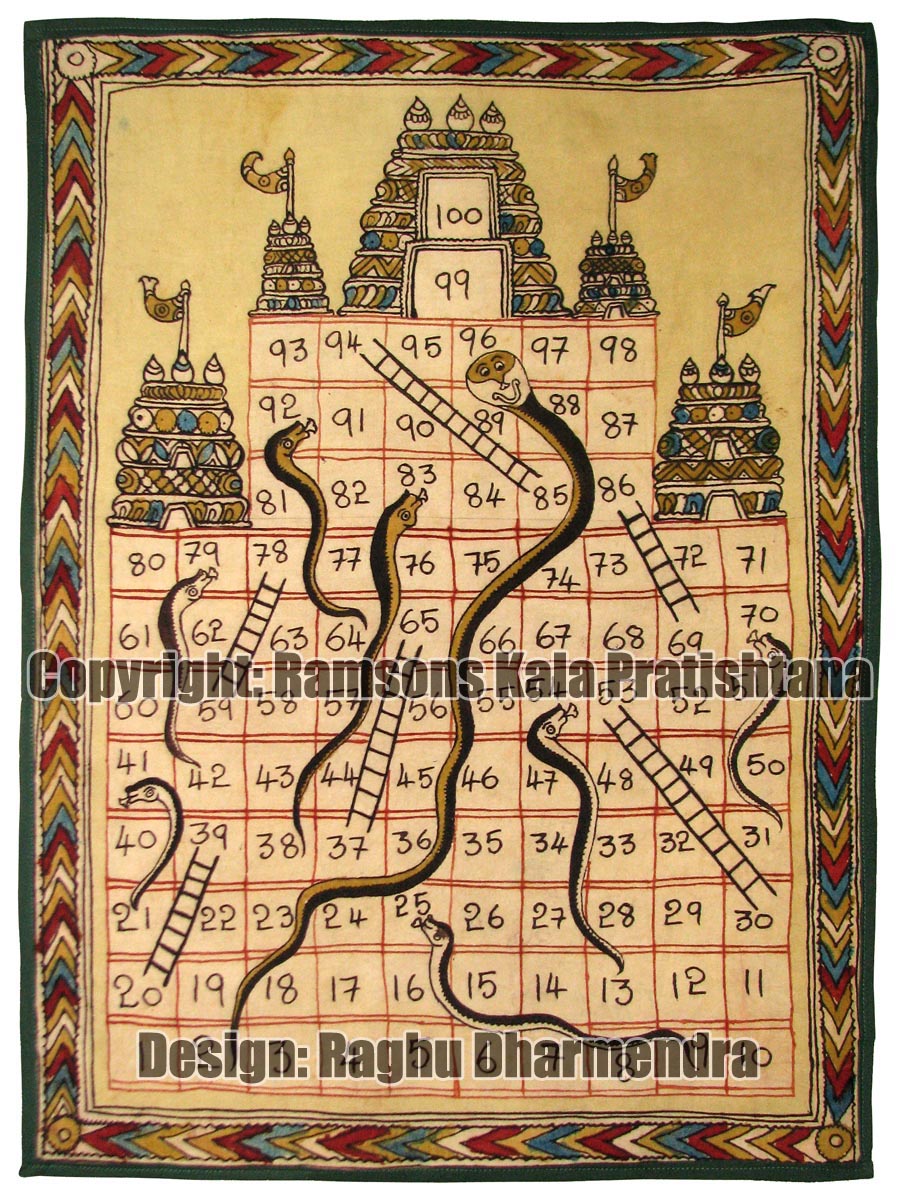 Traditional Board Games Of India Snakes And Ladders Temple Design traditional-board-games-of-india-snakes-and-ladders-temple-design