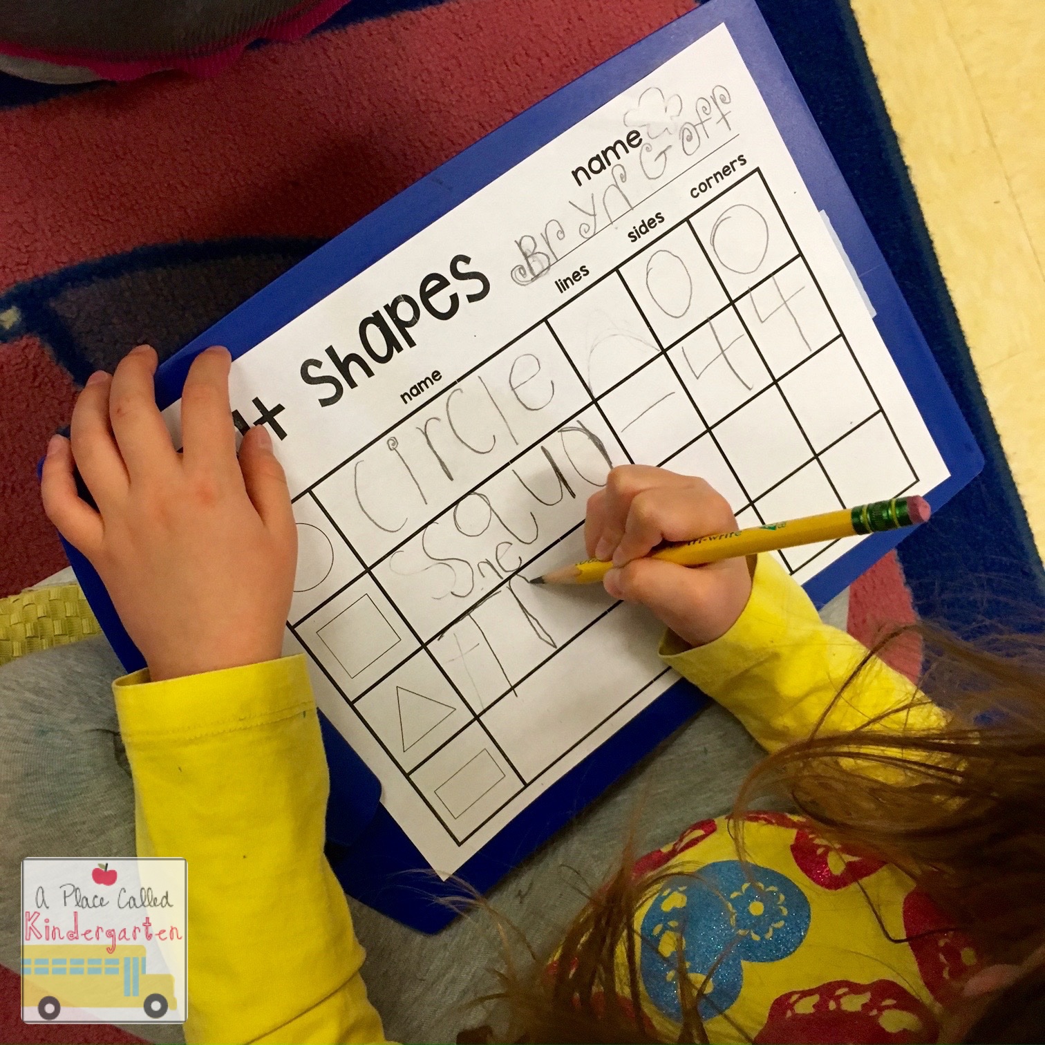 A Place Called Kindergarten: It's All About the Shapes