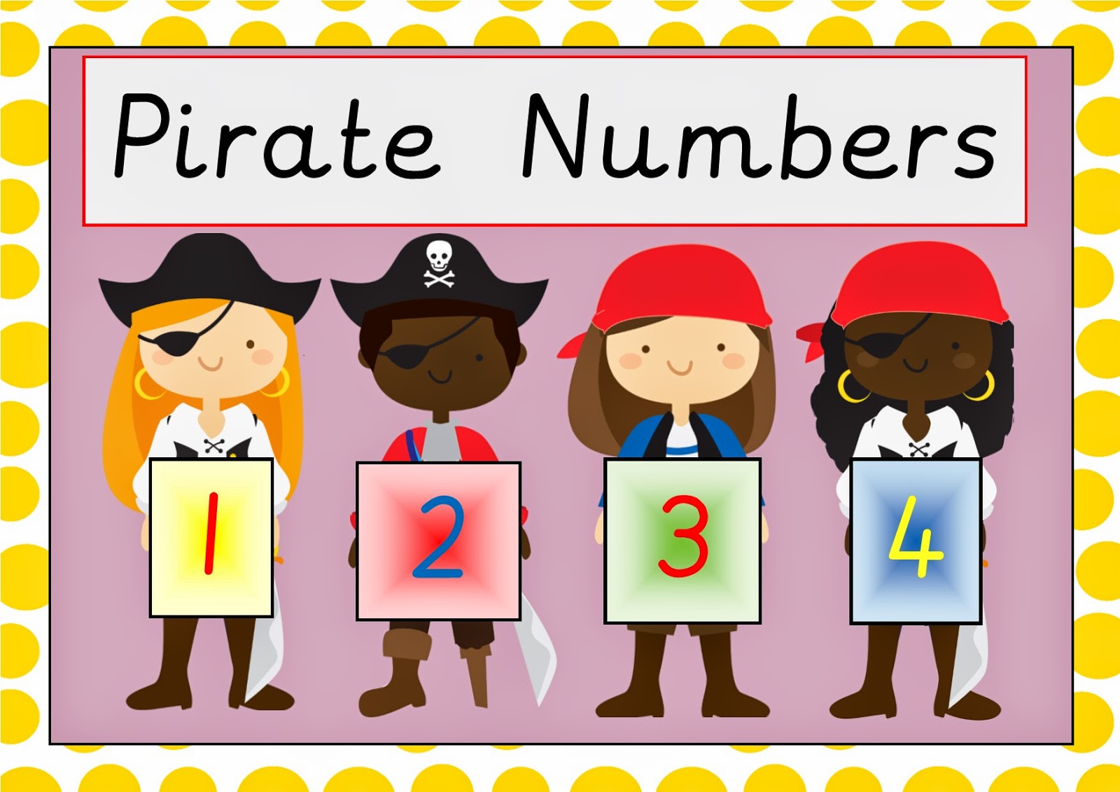 Simply Kids Learning: Pirate Number Line Simply Kids Learning: Pirate Number Line