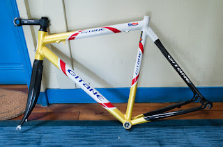 Æ - Cycle & Recycle: 150920 - Cadre Gitane de coureur Scandium Sc7000 et carbone T53