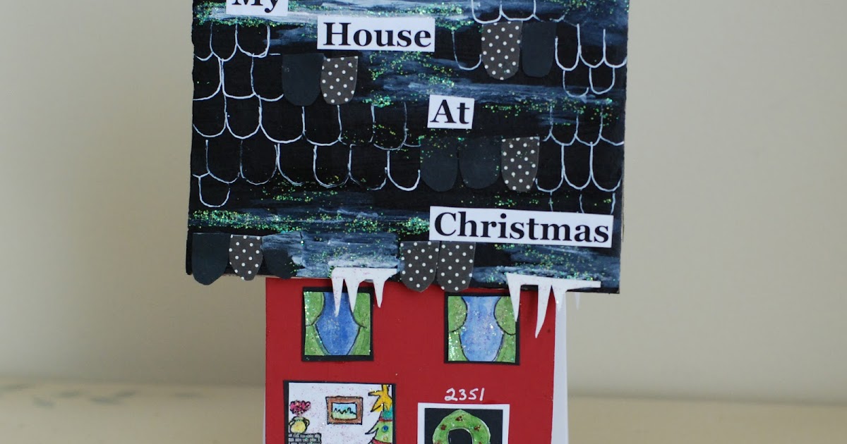 that artist woman: How to Make a Christmas "House" shaped Book