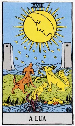 Tarôt - Oráculo Milenar: Arcano XVIII (18) - A Lua