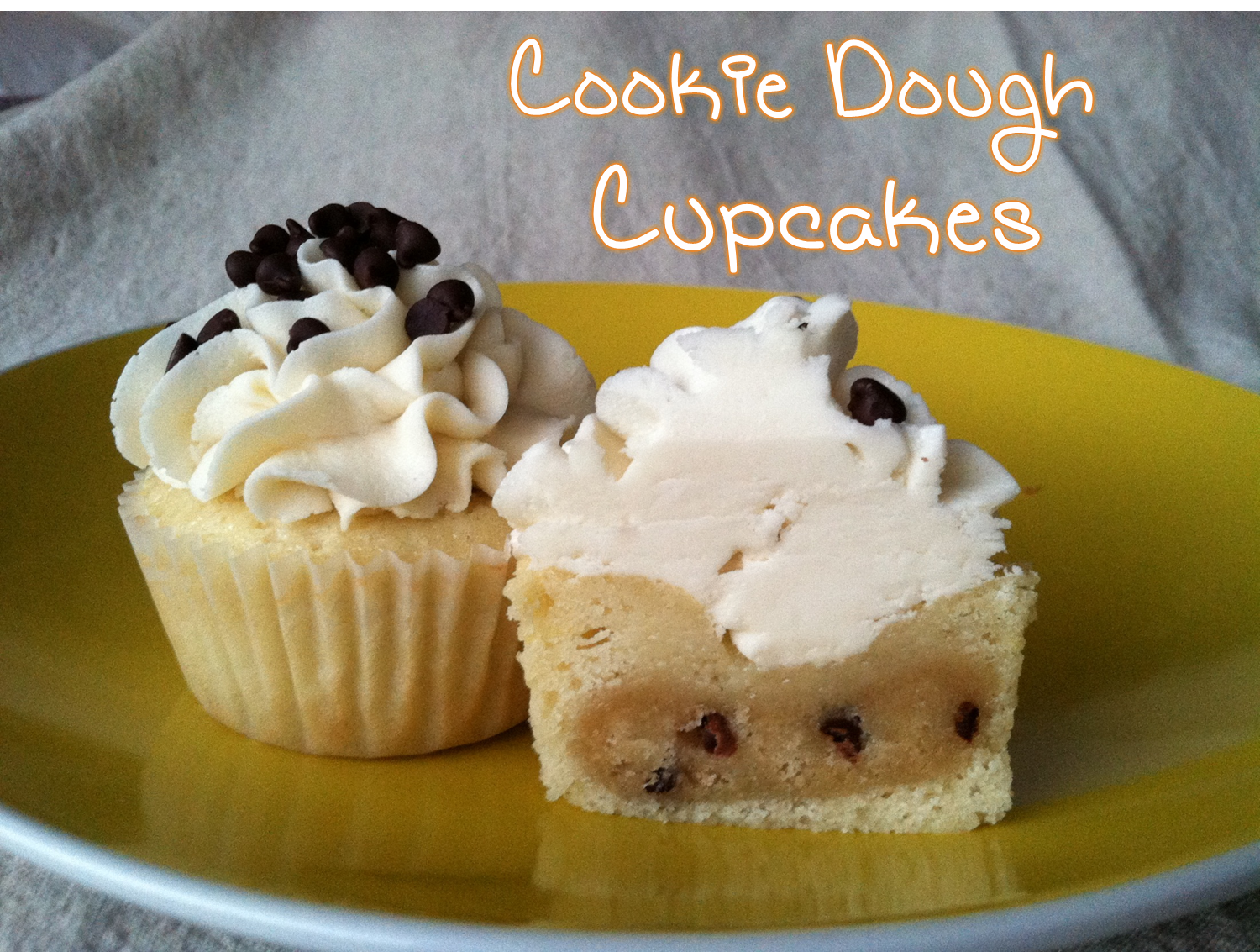 Julie Vision in the Kitchen: Cookie Dough Cupcakes Julie Vision in the Kitchen: Cookie Dough Cupcakes