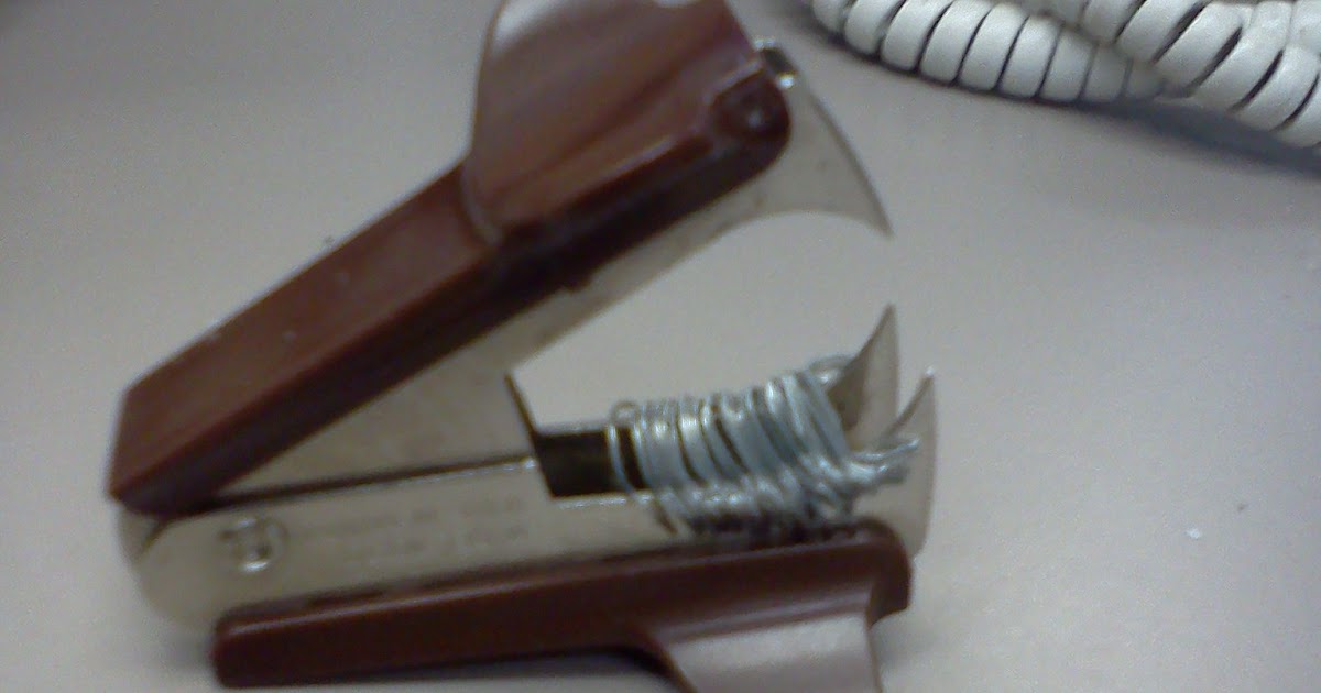 A Big Bowl of Life: The Right Way to Use a Staple Remover A Big Bowl of Life: The Right Way to Use a Staple Remover