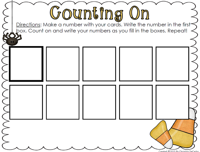 October Math Games for Common Core - Miss DeCarbo