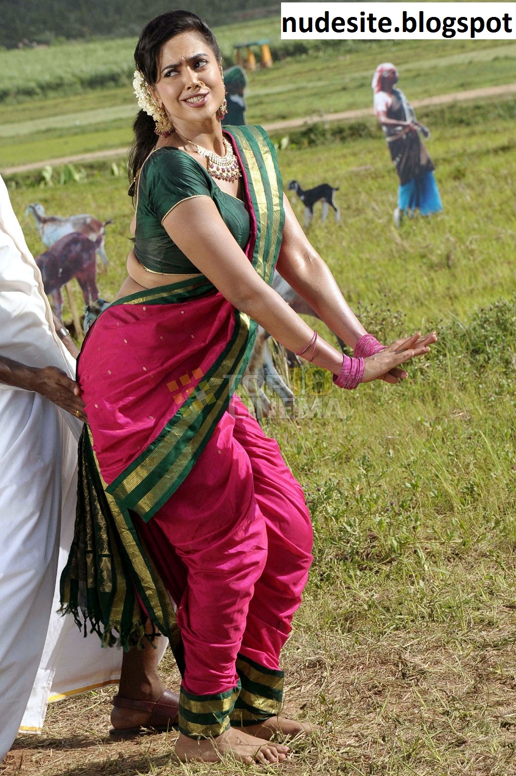 sameera reddys ass touched..