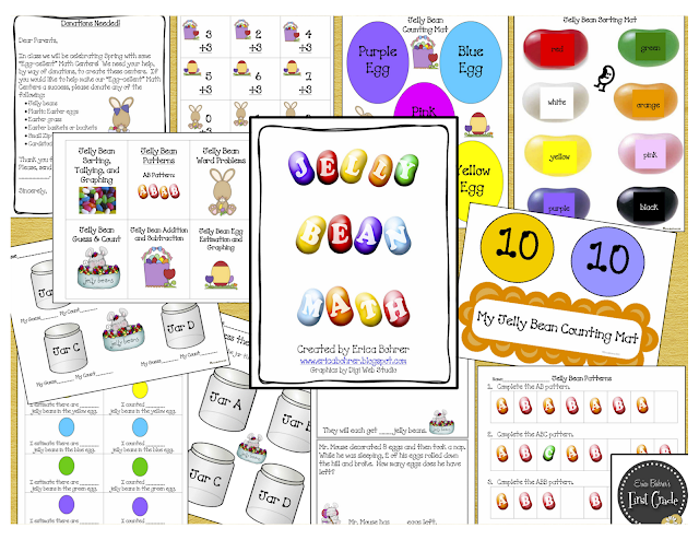 Jelly Bean Themed Math & Freebie