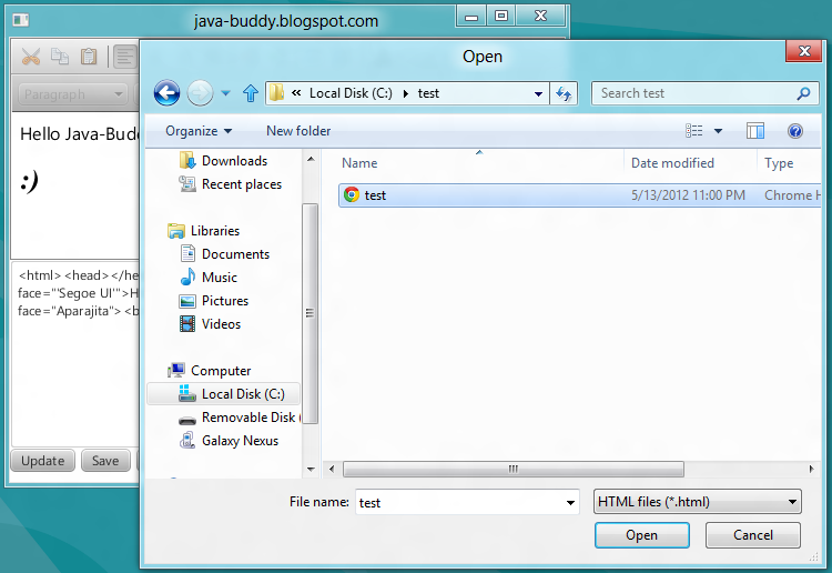 Java-Buddy: Load file to HTMLEditor Java-Buddy: Load file to HTMLEditor
